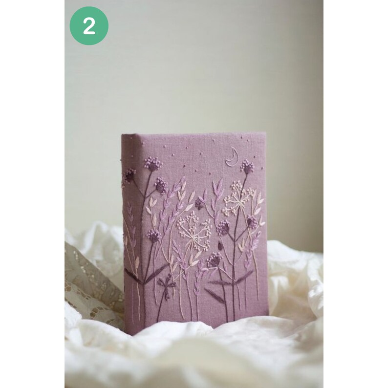 Custom Hand Embroidered Notebook Handmade Fabric Notebook - Etsy