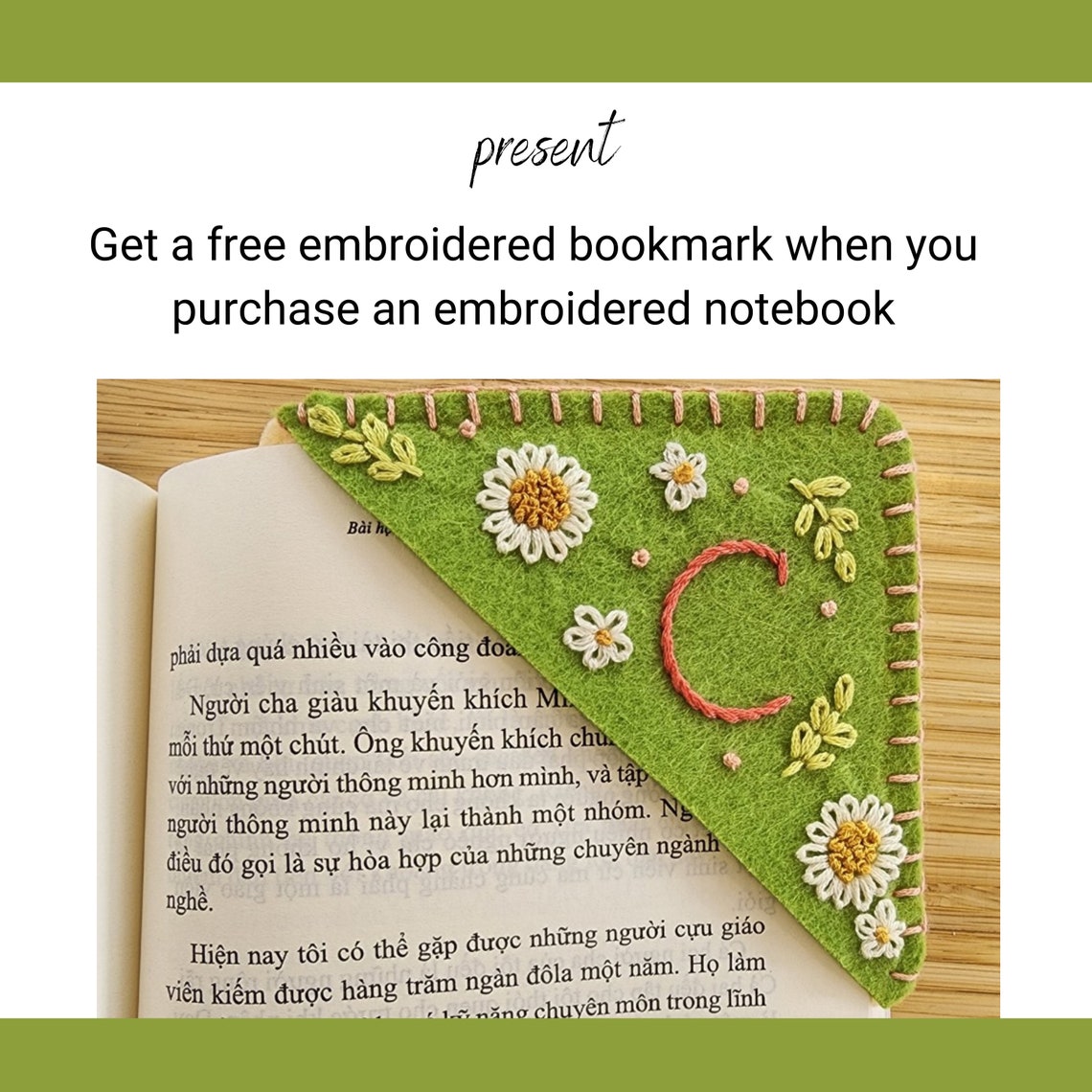 Custom Hand Embroidered Notebook, Handmade Fabric Notebook, Custom ...