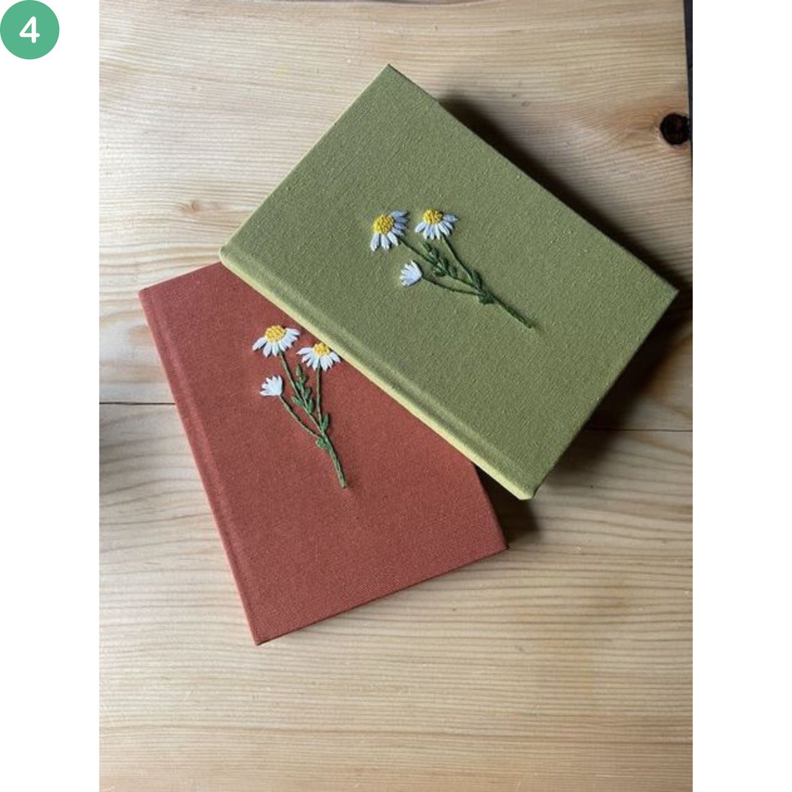 Custom Hand Embroidered Notebook, Handmade Fabric Notebook, Custom ...