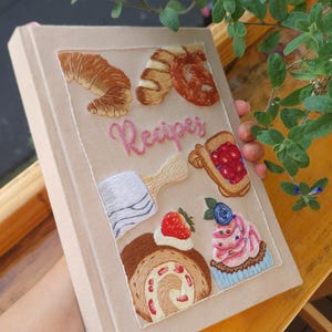 Custom Hand Embroidered Notebook, Handmade Fabric Notebook, Custom ...