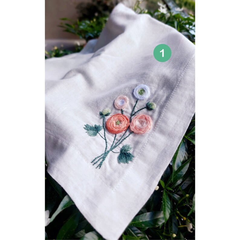Custom Embroidered Handkerchiefs, Personalized Linen Embroidered ...