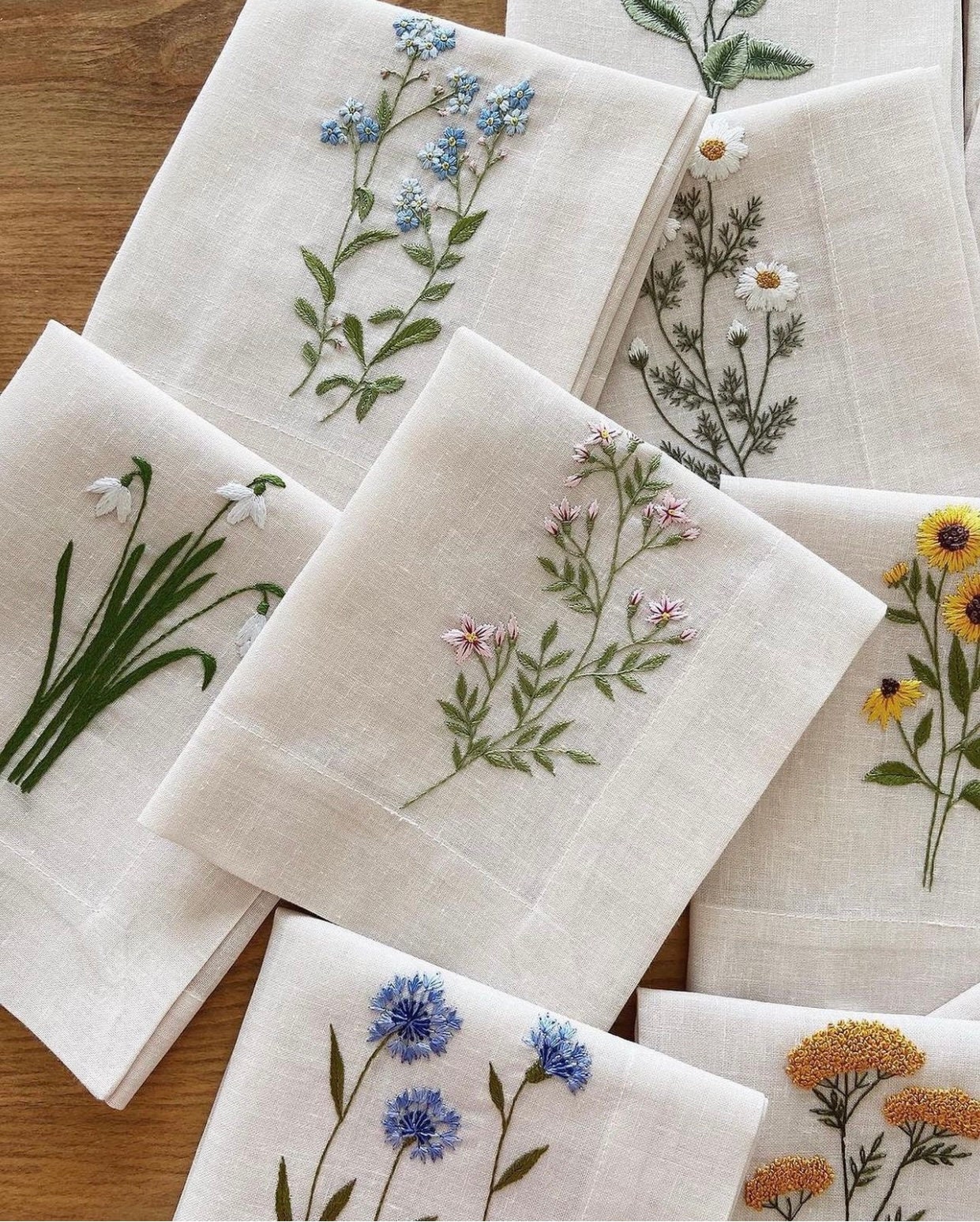 Custom Embroidered Handkerchiefs, Personalized Linen Embroidered ...