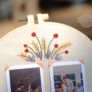 Personalized Embroidery Frames for Memories With 2 Personalized Images ...