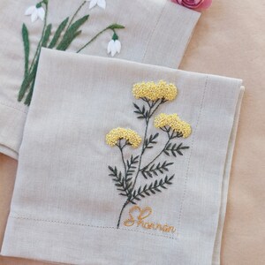 Custom Embroidered Handkerchiefs, Personalized Linen Embroidered ...