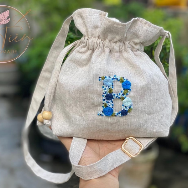 Linen Drawstring Bag - Etsy