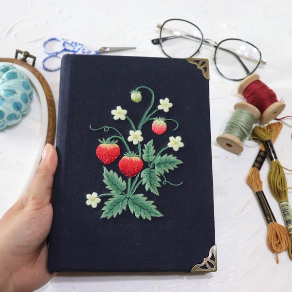 Embroidered Notebook - Etsy