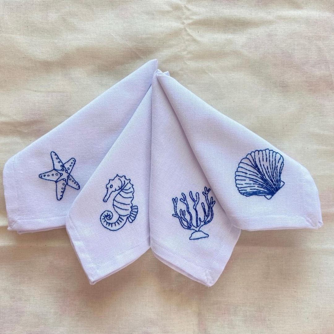 Custom Embroidered Handkerchiefs, Personalized Linen Embroidered ...