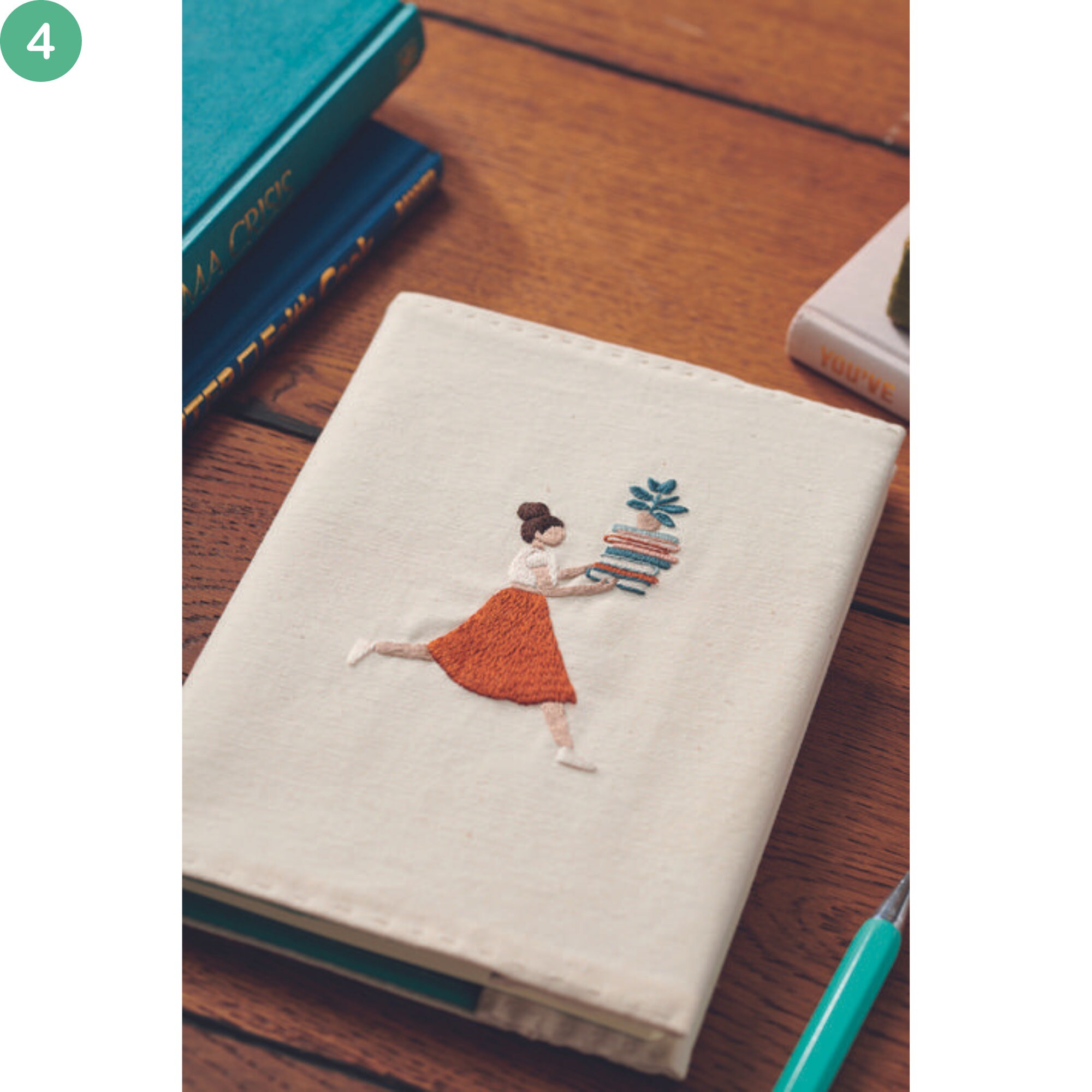 Custom Hand Embroidered Notebook, Handmade Fabric Notebook, Custom ...