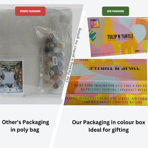 Tulip N Turtle Radha Krishna Abstract DIY Acrylic Painting by Numbers ...