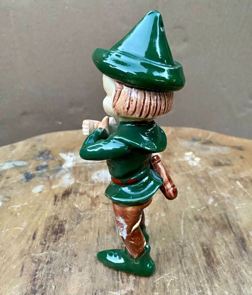 Vintage 1955 Kreiss Robin Hood Elf Ceramic Figurine - Etsy