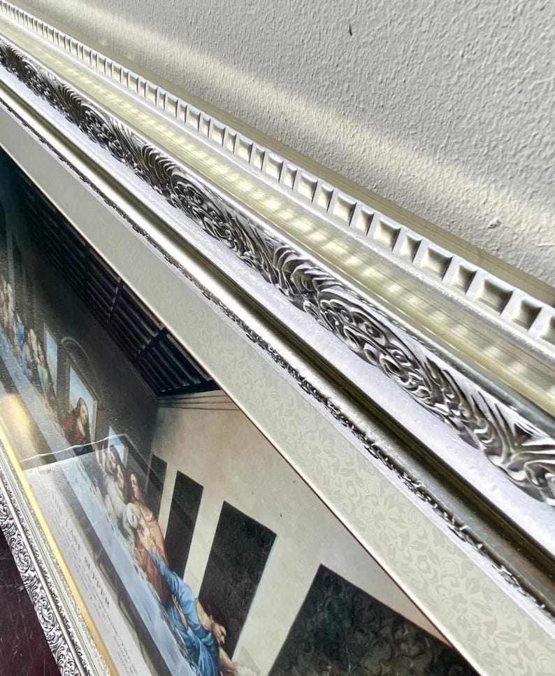 The Last Supper” by Leonardo Da Vinci With Gold Color Frame Art Replica ...