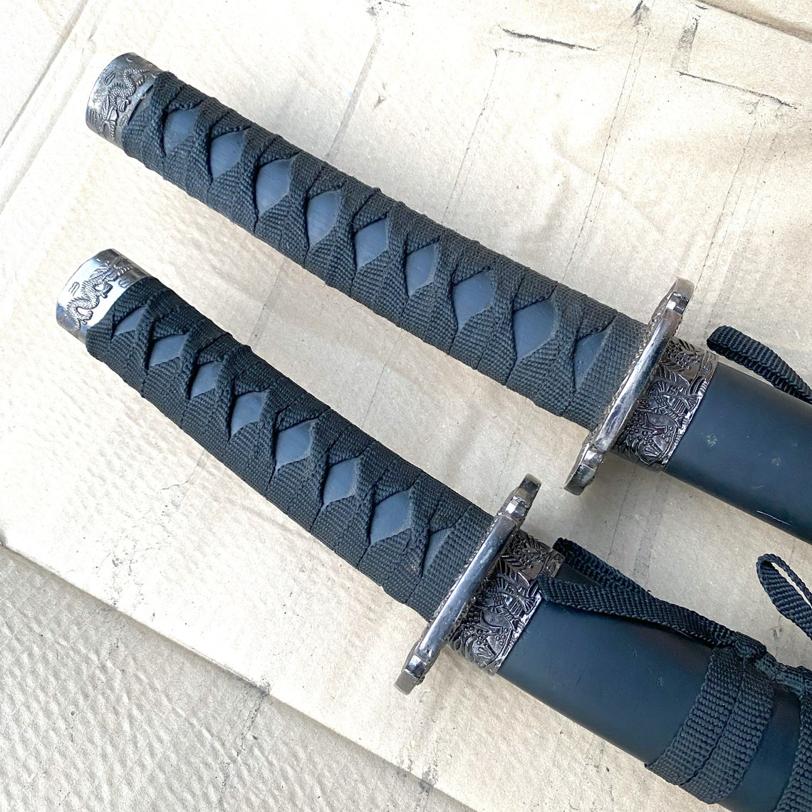 Samurai Ninja Bushido Katana Swords W/ Scabbards 21 & 30 LOT OF 2 - Etsy