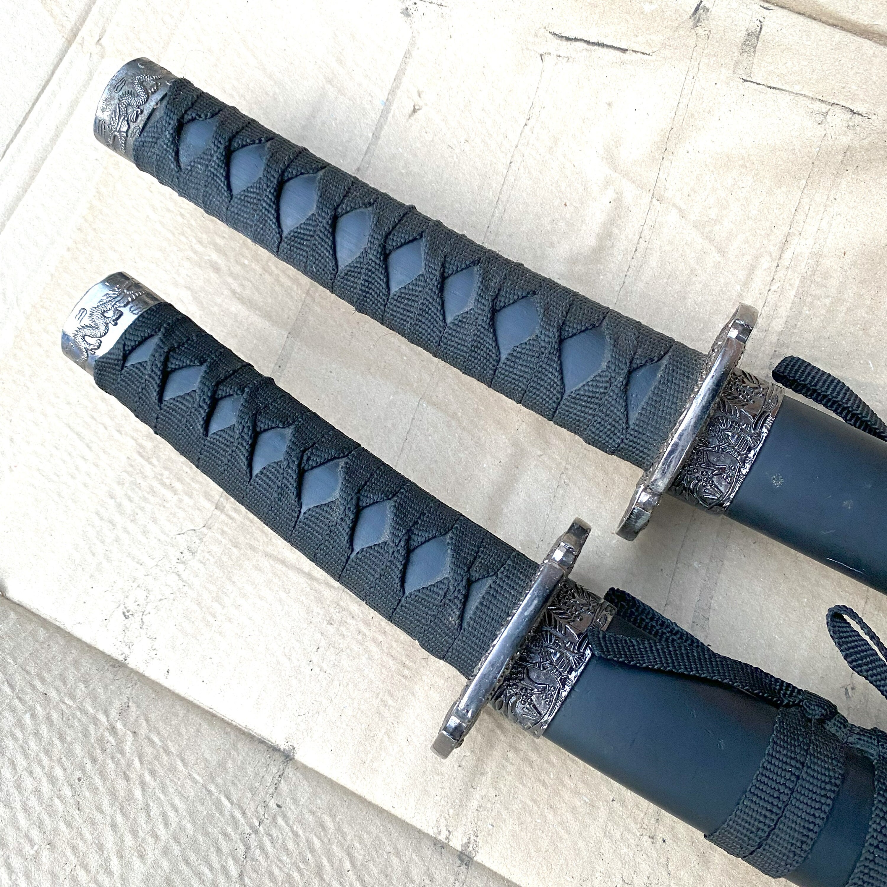 Samurai Ninja Bushido Katana Swords W/ Scabbards 21 & 30 LOT OF 2 - Etsy