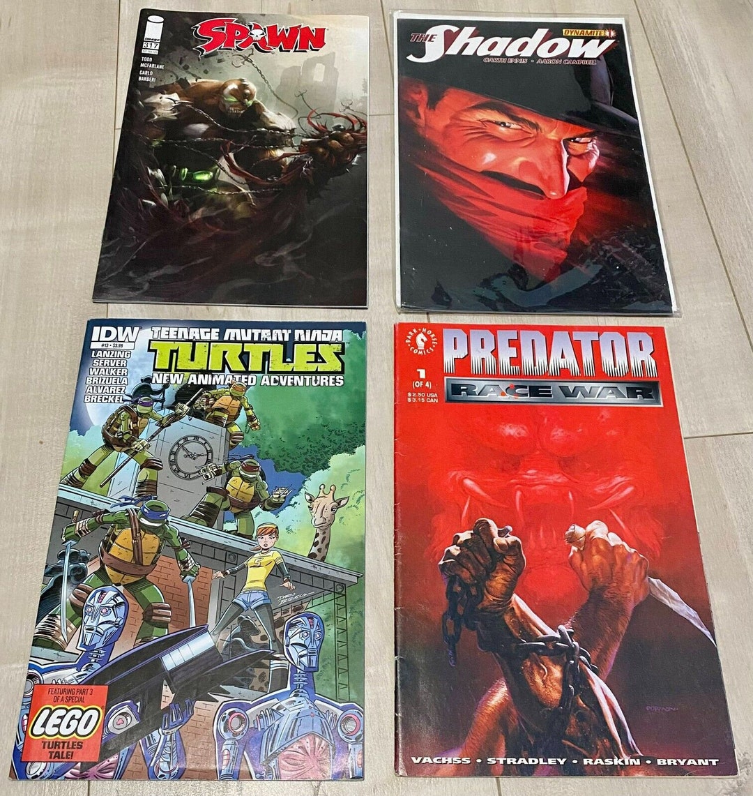 Spawn, the Shadow, Ninja Turtles Predator Race War Iimage IDW LOT OF 4 ...