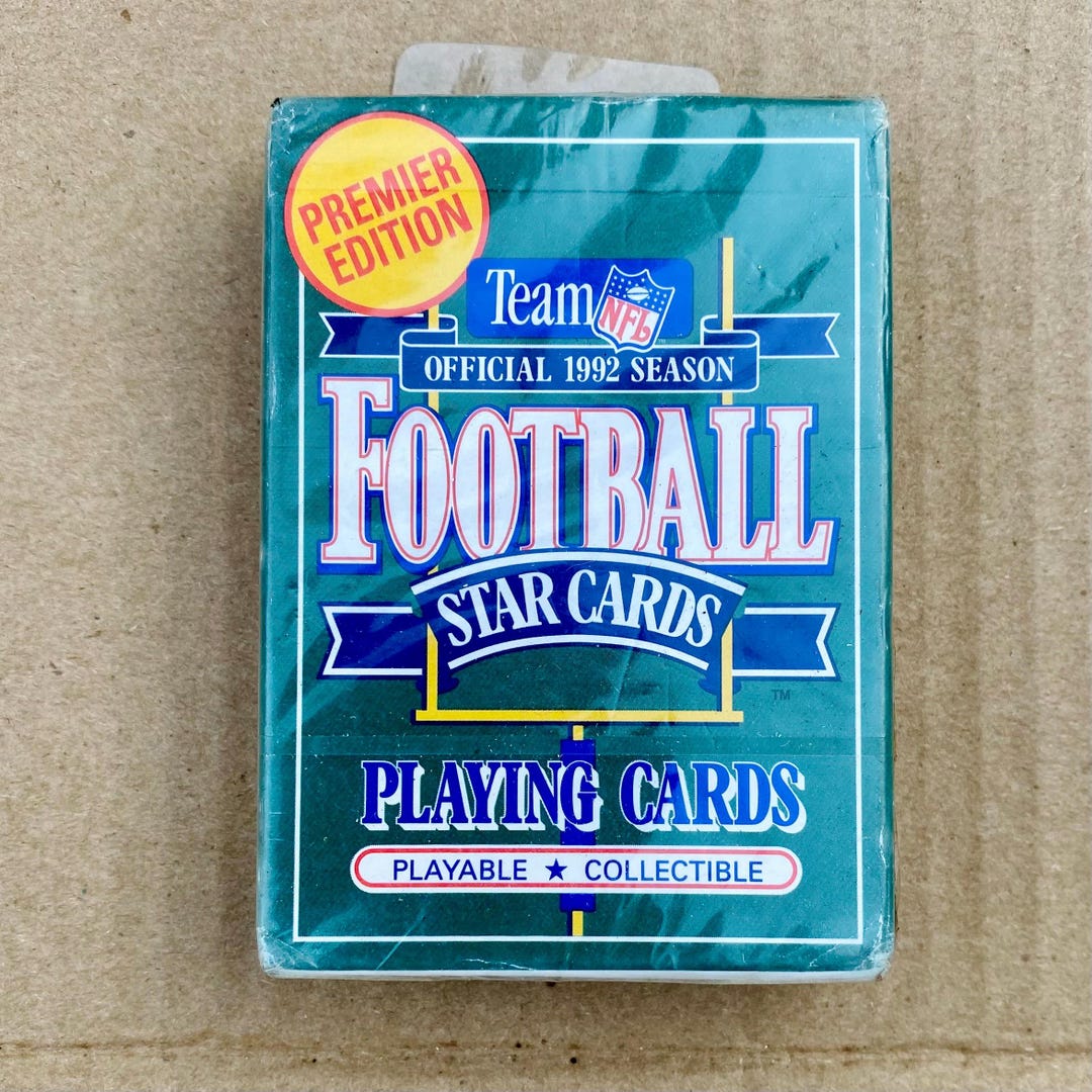 Vtg 1992 NFL Football Star Cards Playing Cards Premier Edition Sealed ...
