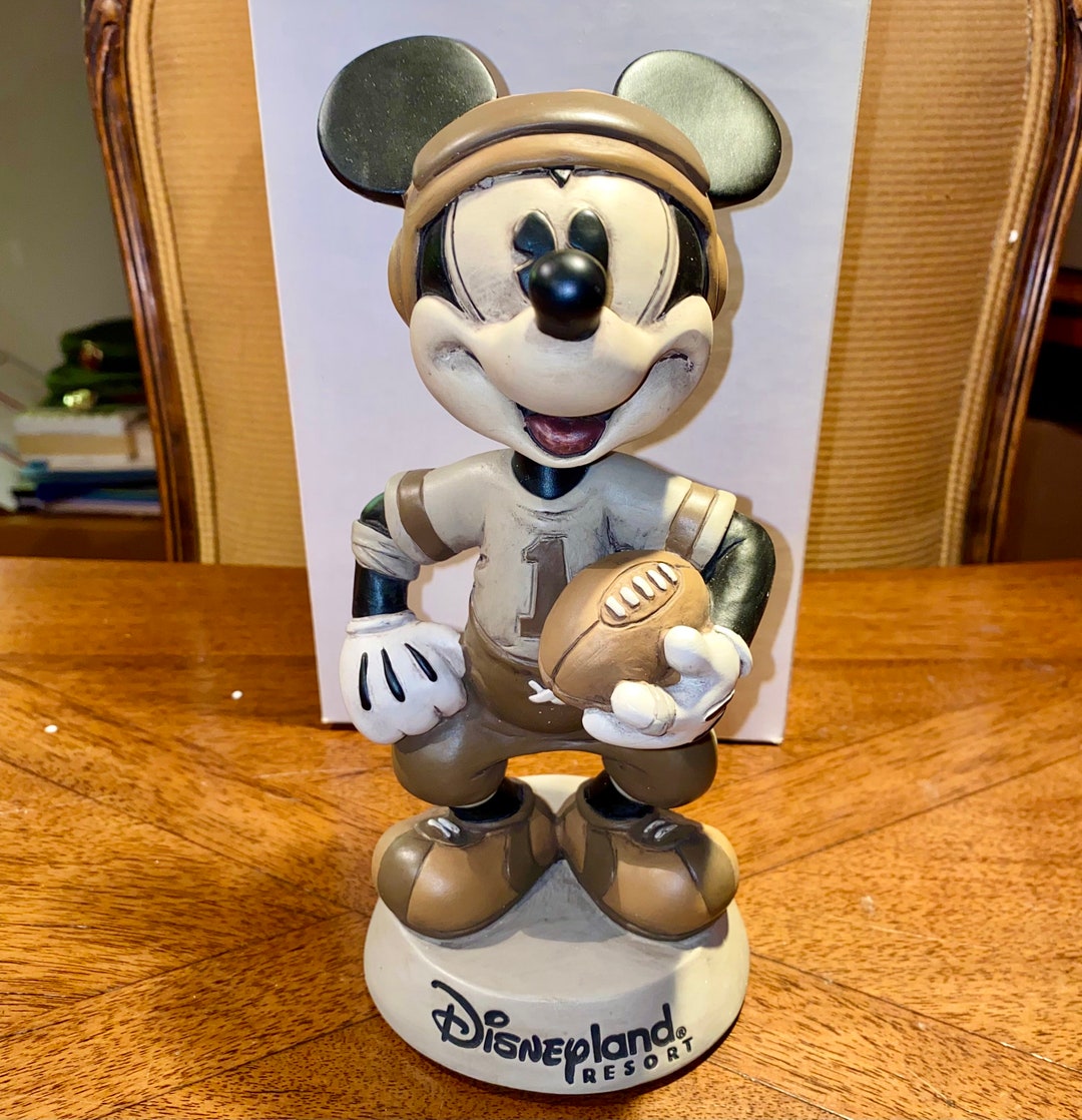 Vtg Disneyland 8 Tall Mickey Mouse Football Bobblehead Souvenir - Etsy