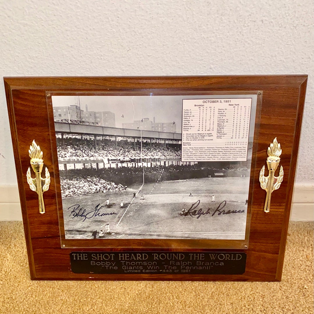 1951 MLB “the Giants Win the Pennant!” Memorabilia Bobby Thomson Ralph ...