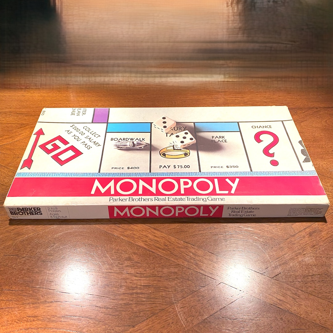 Vintage Monopoly Board Game Set No. 9, Parker Brothers Complete - Etsy