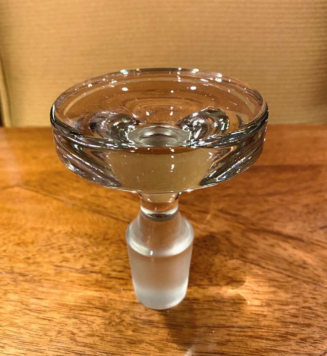 Vintage Unbranded Fine Crystal Decanter Top 1-1/4” Dia. Stop, 4” Long ...