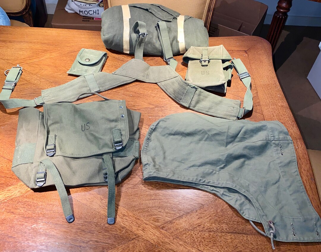 Vintage Vietnam War Collectible Army Infantry Gear Memorabilia set of 6 ...