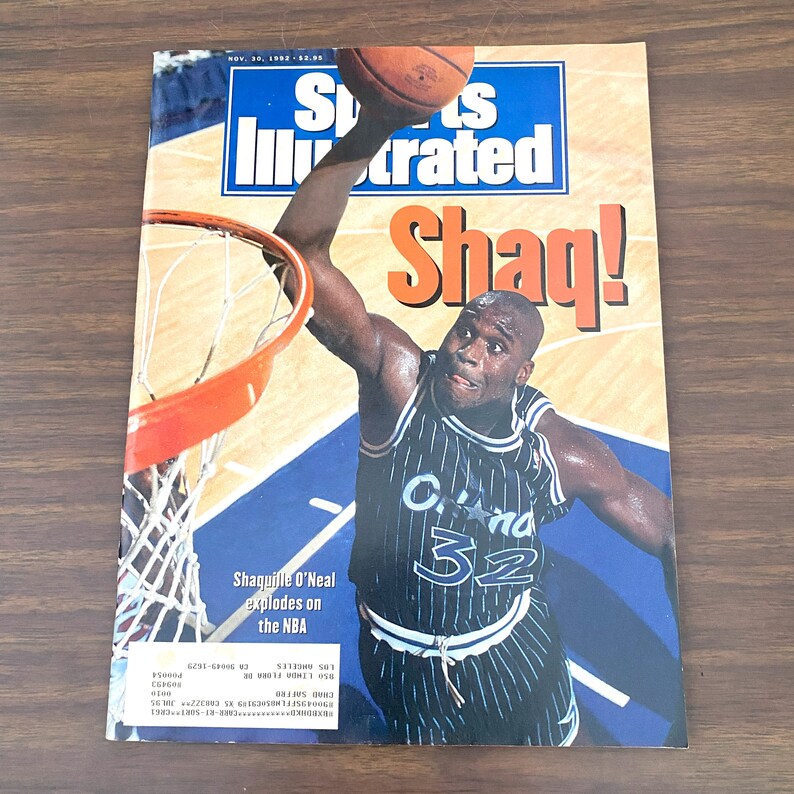 Vintage 11/30/92 Sports Illustrated SHAQ Rookie Year Shaquille Oneal ...