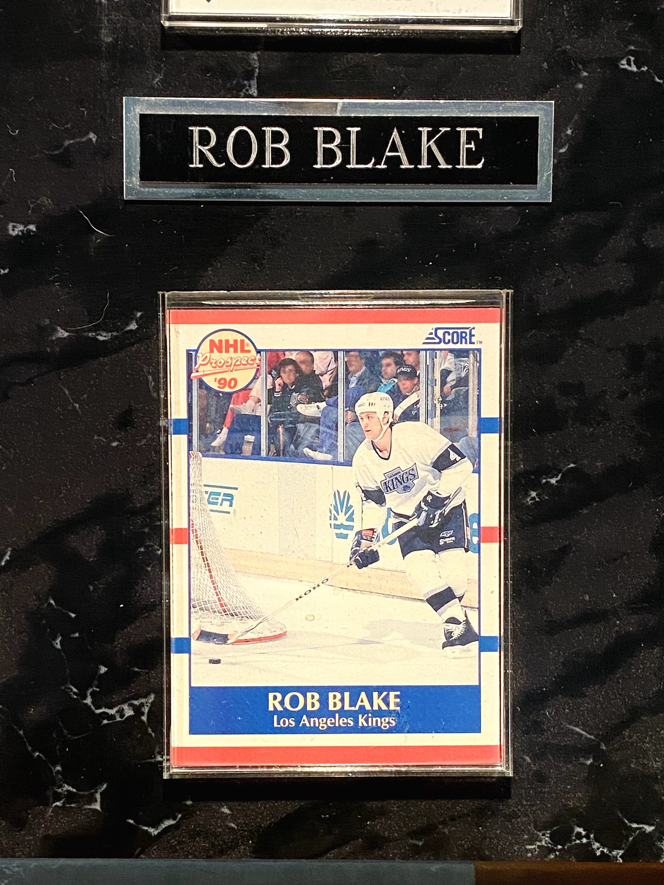 Vintage NHL Rob Blake LA Kings Framed Signed Photo and Rookie Cards - Etsy
