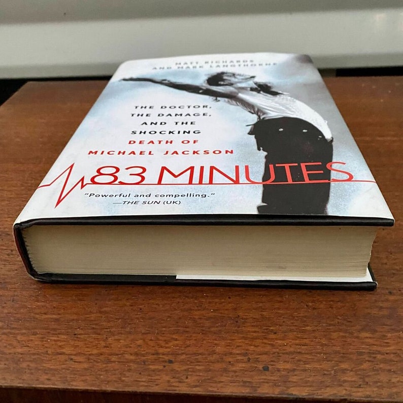 83 MINUTES A Michael Jackson Book by Matt Richards & Mark Langthorne - Etsy