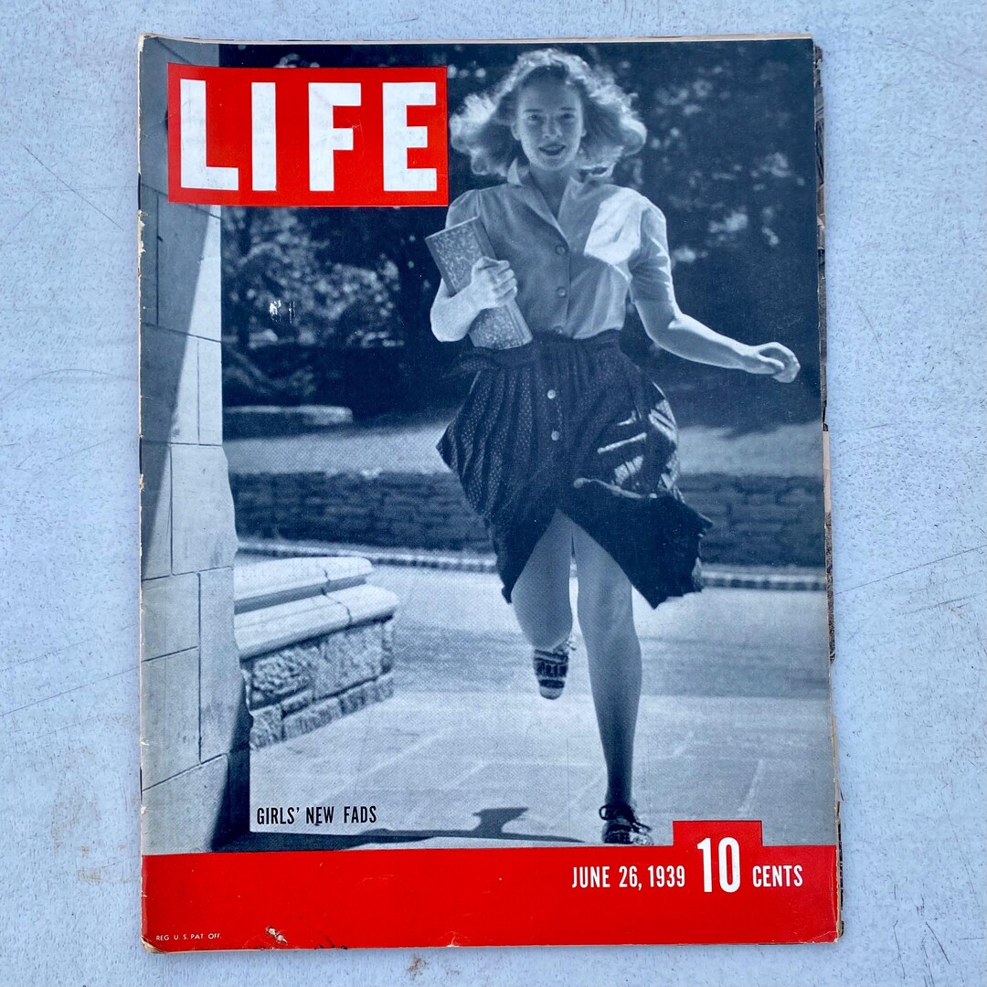 Vintage 1939 June 26 LIFE Magazine ‘girls' New Fads’ GG 212 - Etsy