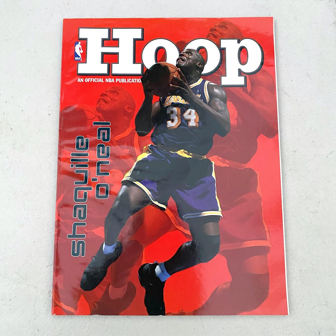 NBA Hoop Shaquille O’neal Cover Official Magazine - Etsy