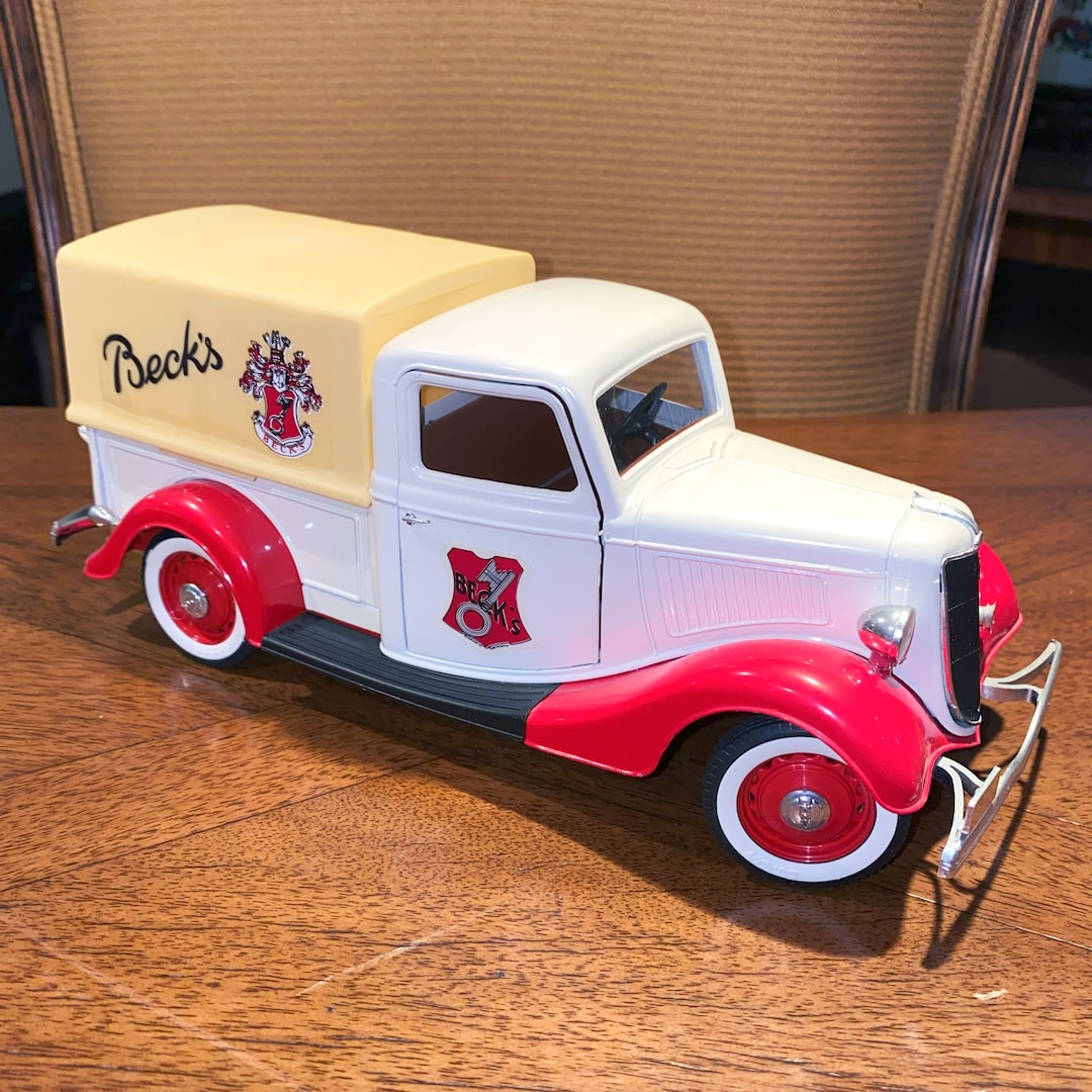 Solido Ford V8 Pick up 1936 Beck’s Red & White Model Truck 1/19 Scale - Etsy