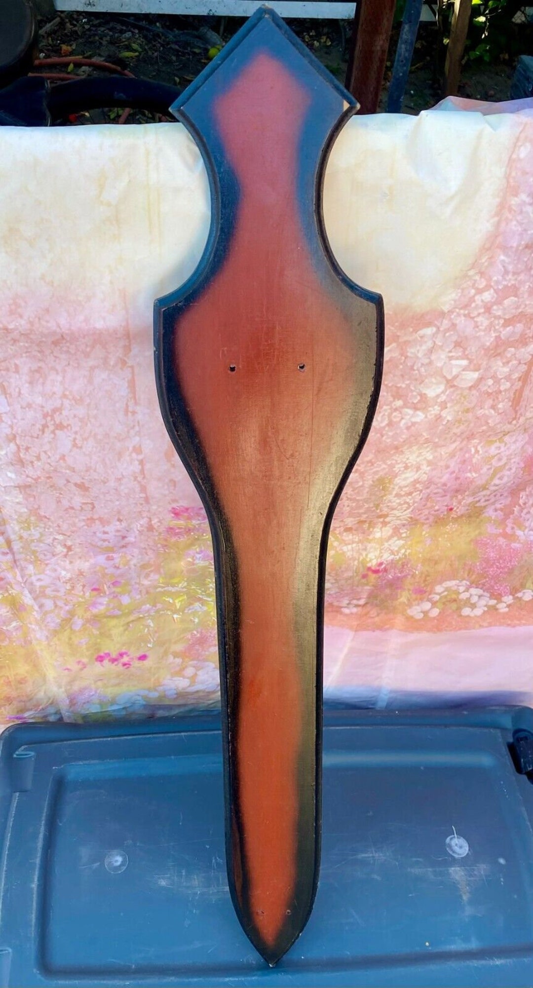 40 Long Vertical Sword Wood Composite Display - Etsy