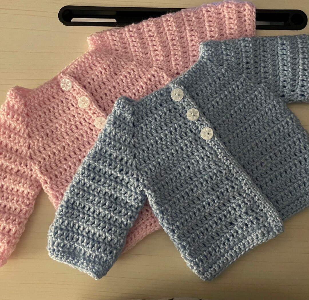 Sammy Baby Cardigan Crochet Pattern - Etsy