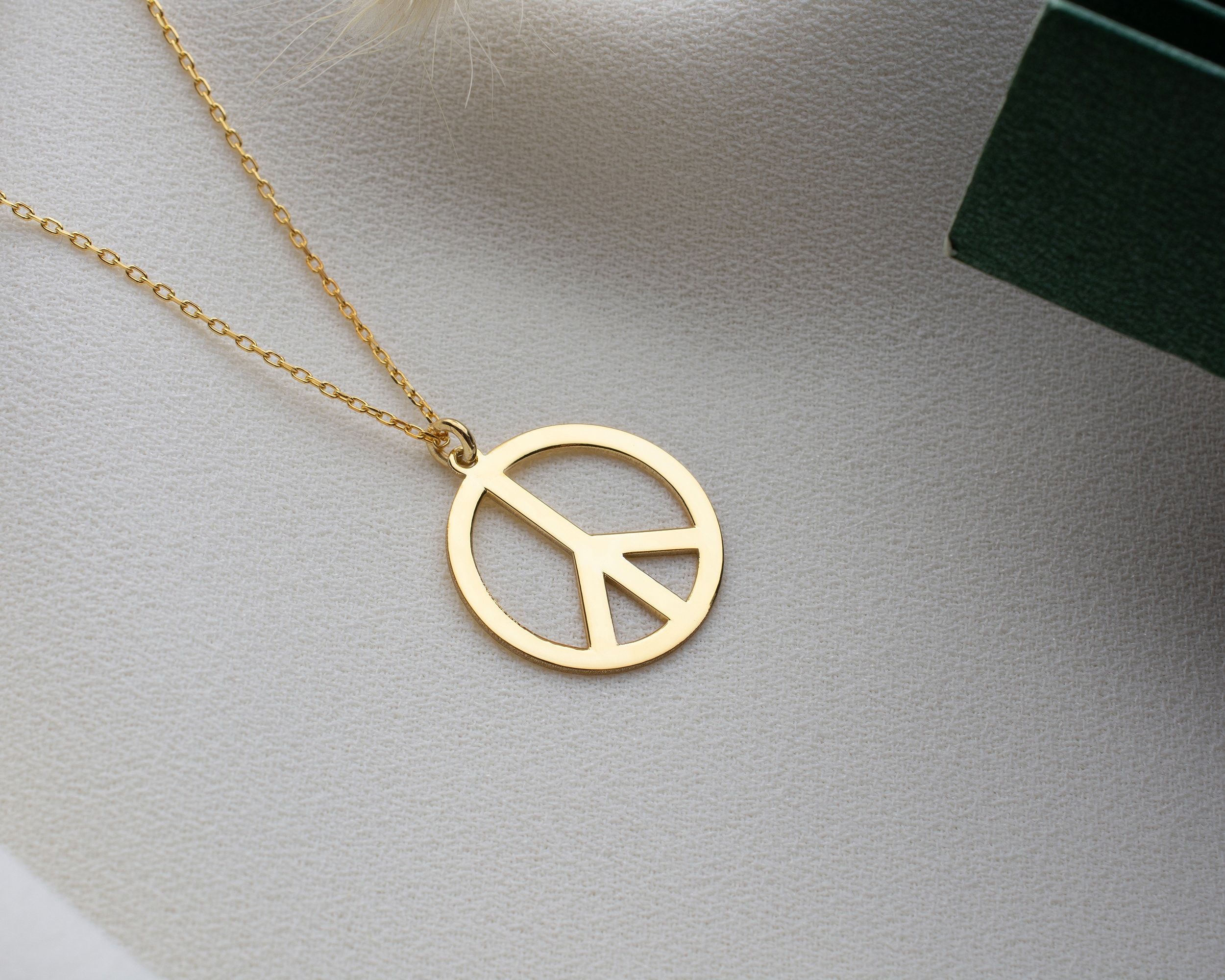 Peace Choker Necklace, Dainty Peace Sign Necklace, Peace Charm Necklace ...