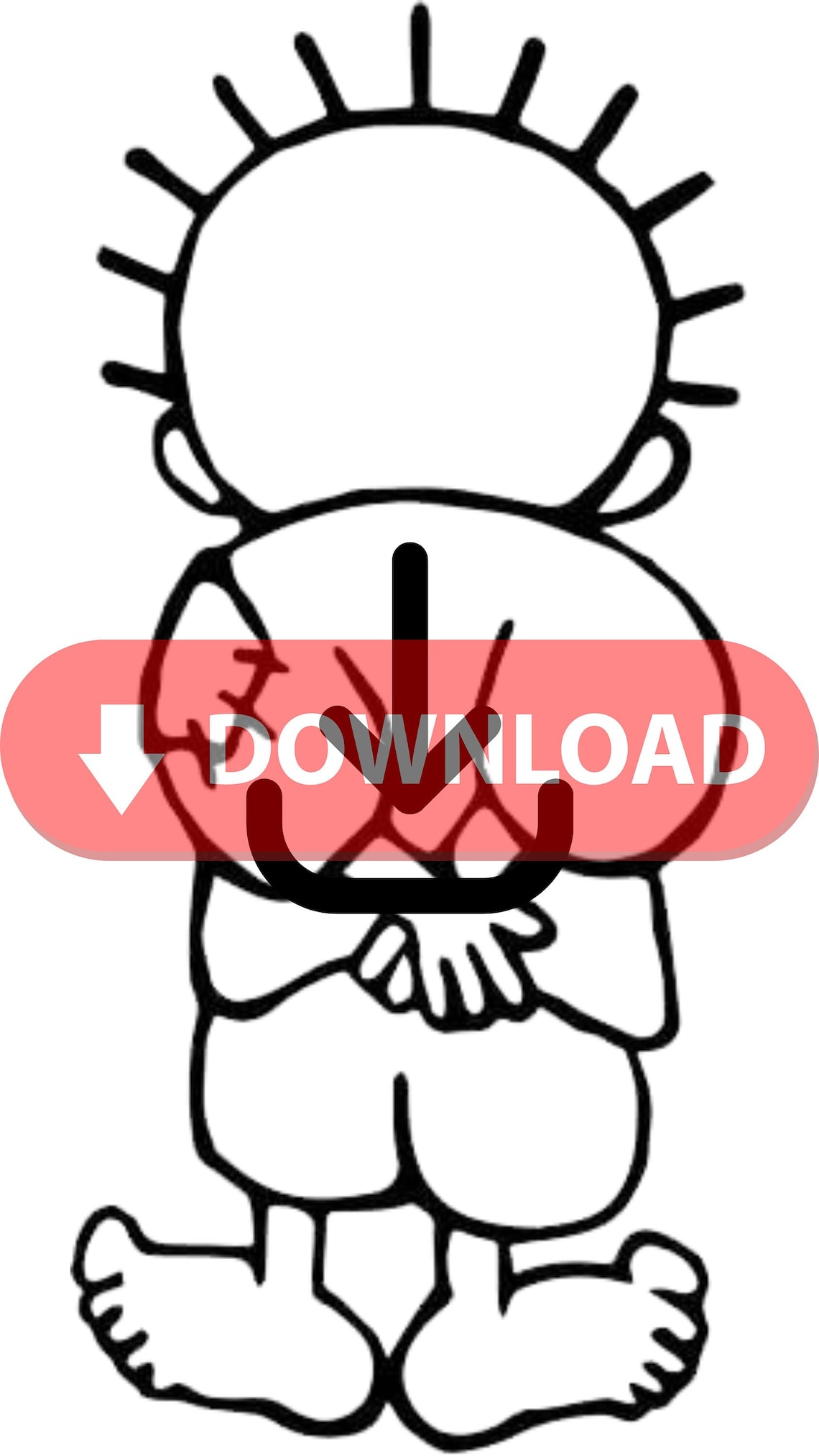 Handala SVG File - Etsy