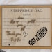 2-layered Stepped up Dad Wooden Plaque, Custom Step Dad Fathers Day ...