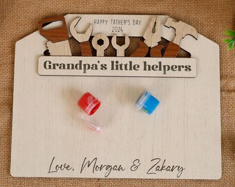 Best Dad Handprint Gift From Kids, Fathers Day Handprint Sign ...