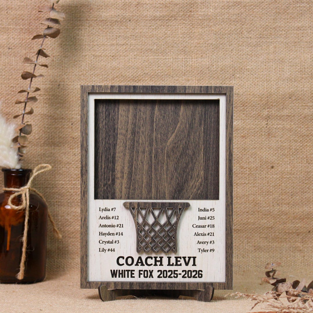 Personalized Basketball Team Photo Plaque, Appreciation Gifts for ...