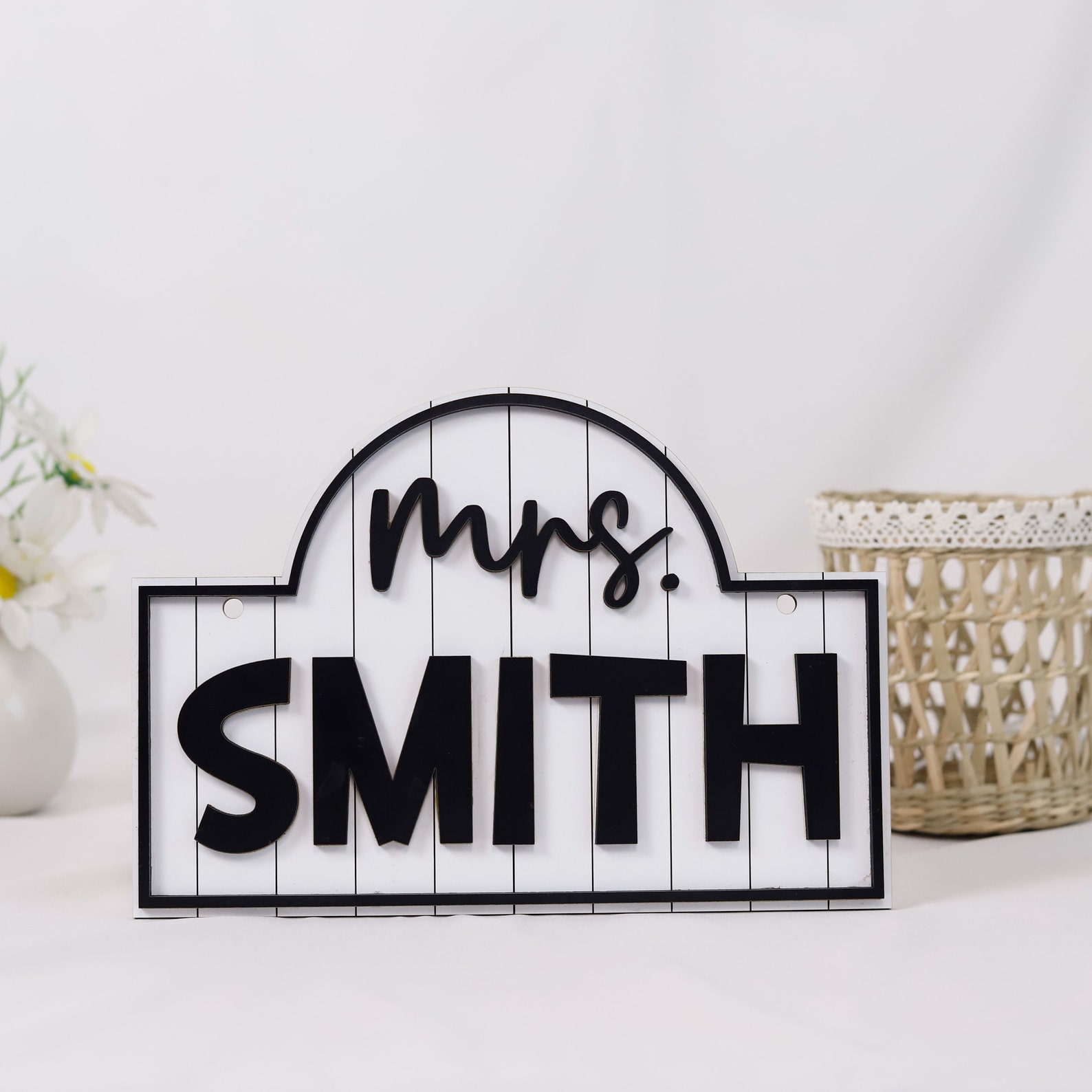 Custom Teacher Door Name Sign, Teacher Welcome Sign, Class Decor ...