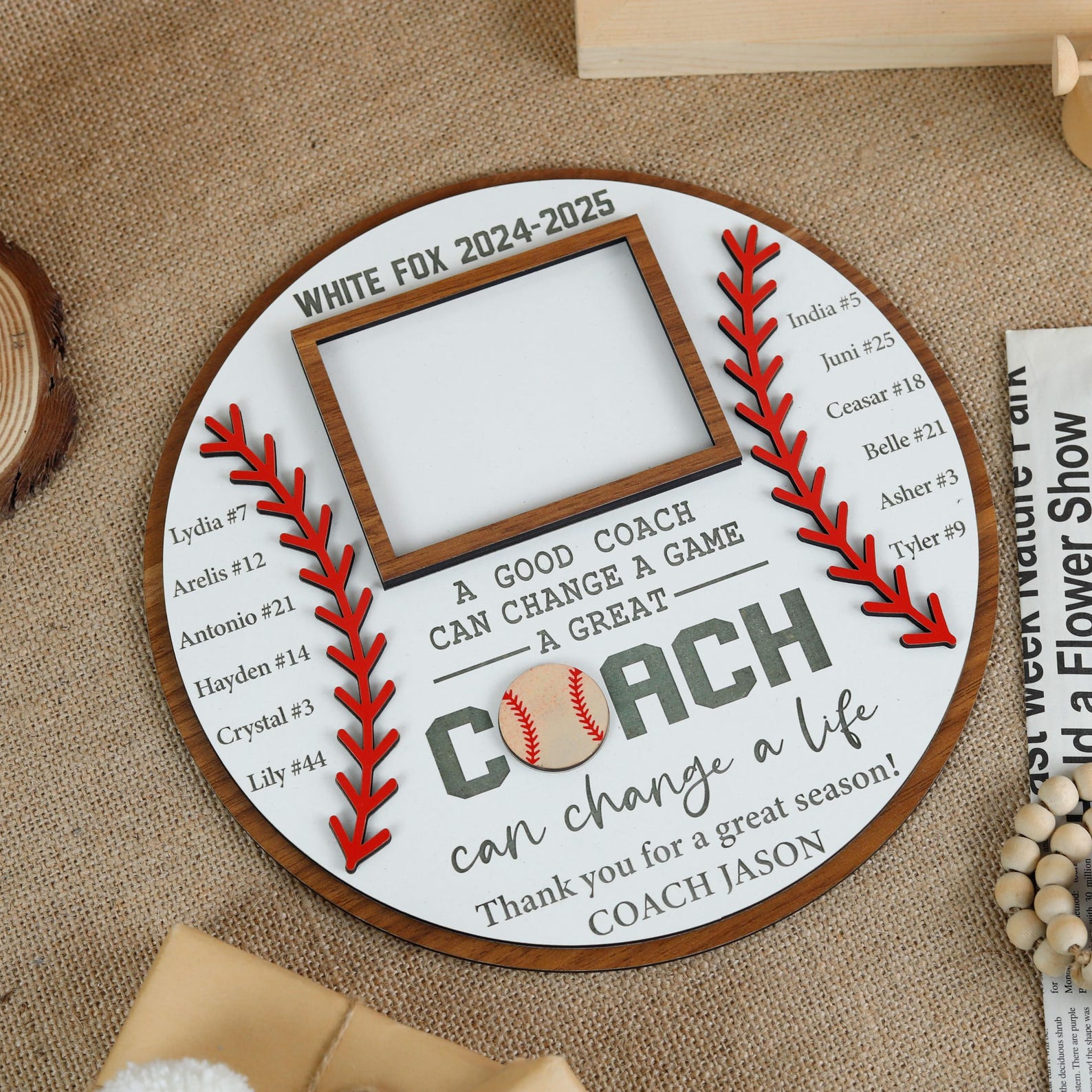 Personalized Baseball Coach Picture Frame, Coach Appreciation, Baseball ...