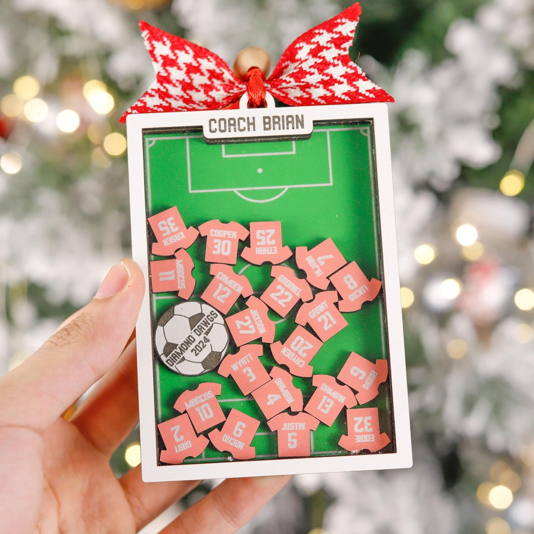 Personalized Soccer Shaker Ornament, Custom Jersey's Name & Number ...