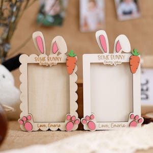 Easter Bunny Fridge Magnetic Photo Frame, Some Bunnies Love You ...