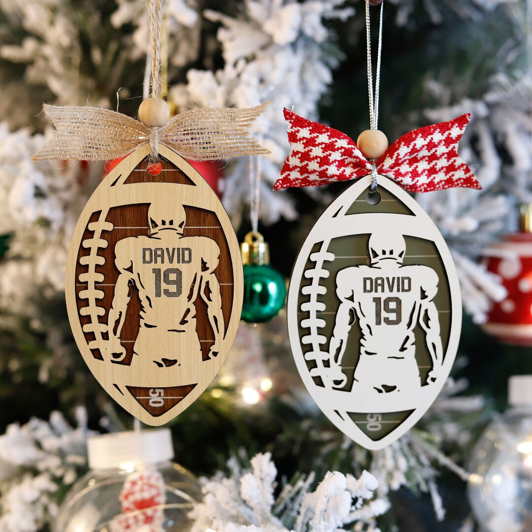 Bulk Pricing for Football Christmas Ornament, Personalized Sport ...