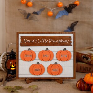 Personalized Family Pumpkin Patch Sign, Custom Grandparents Gifts From ...