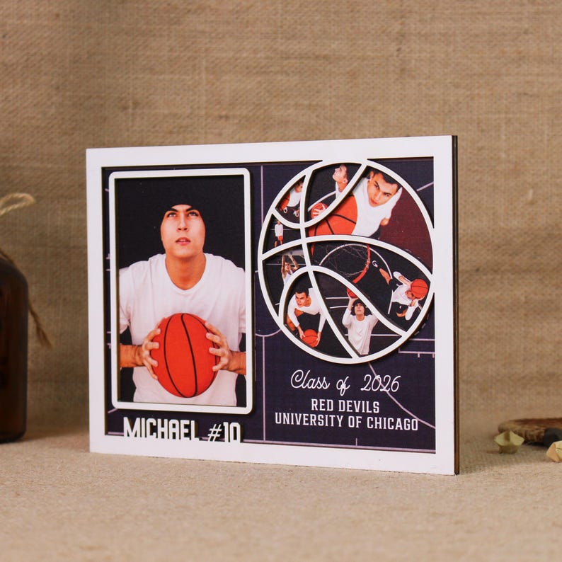 Personalized Basketball 2026 Senior Photo Frame, Anniversary Gift for ...