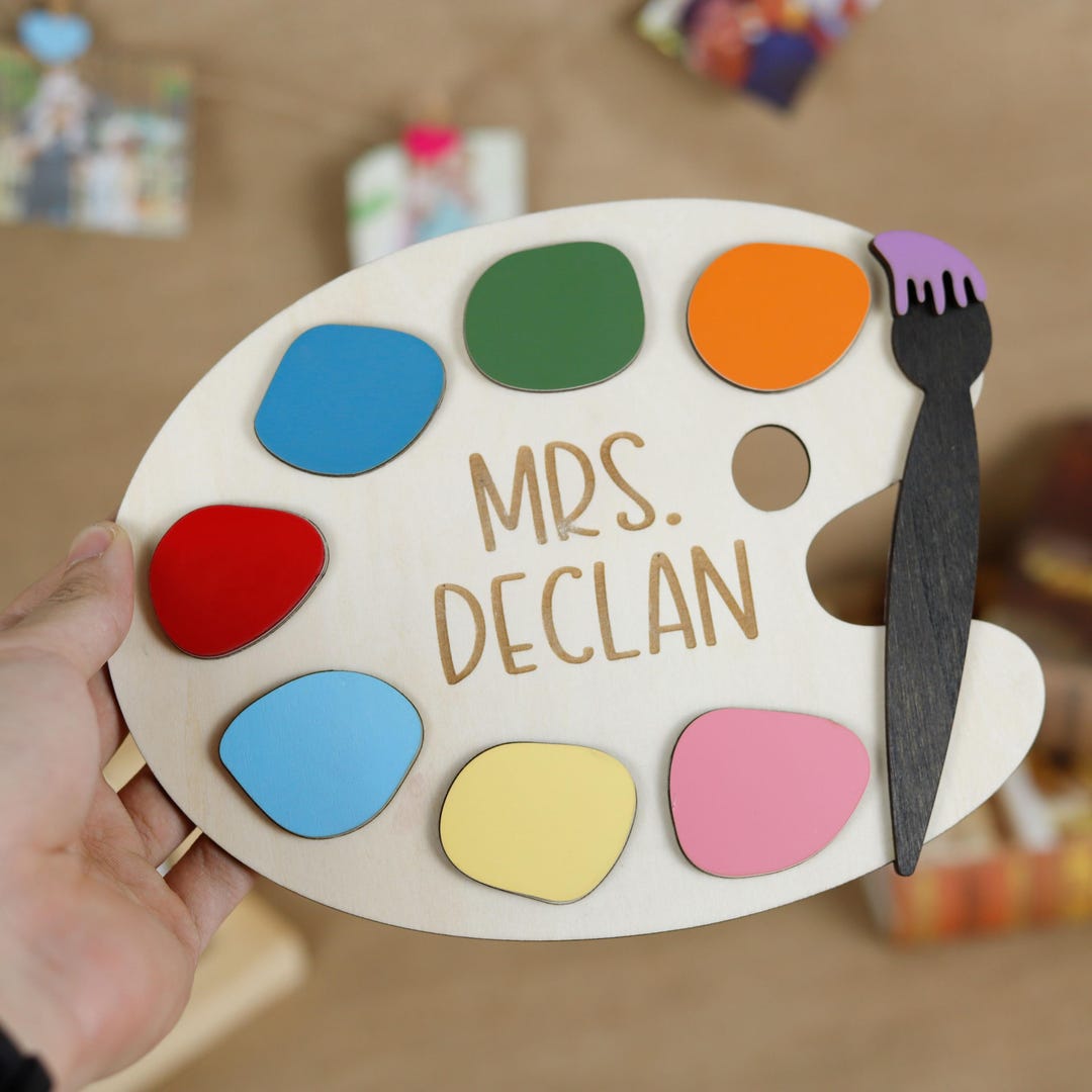 Art Teacher Custom Name Sign, Teacher Welcome Sign, Class Decor ...