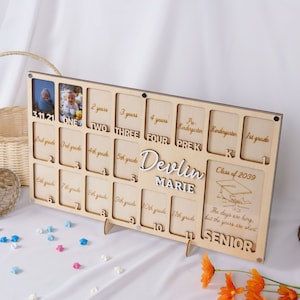 Birth to Graduation School Photo Frame, School Years Picture Frame ...