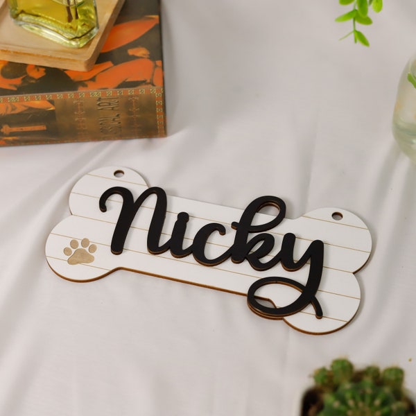 Dog Name Plate - Etsy