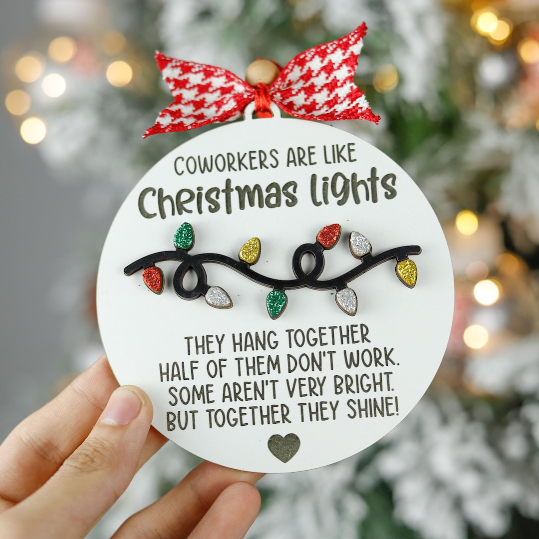 Coworker Christmas Ornaments, Funny Ornaments for Coworkers, Holiday ...