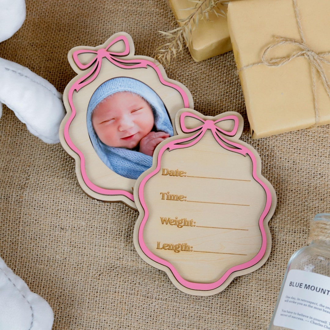 Personalized Baby Monthly Milestone, Baby Girl Ribbon Nursery Decor ...