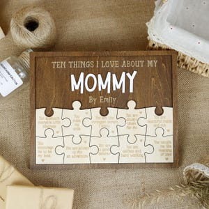 DIY Puzzle Activity for Mother's Day 2025, Custom Reasons Why I Love ...